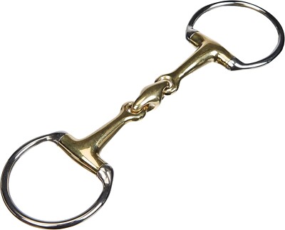 EGGBUTT Snaffle Horse Bit Lozenge Fat Double Joint Oval 14.5 Stainless Steel New | eBay