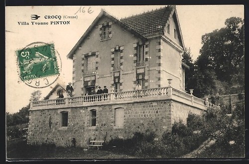 CPA Crocq, Villa Yvone Pinton | eBay