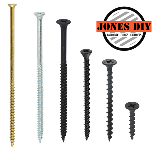 DRYWALL PLASTERBOARD SCREWS DRY LINING DENSE BOARD COARSE & FINE THREAD ...