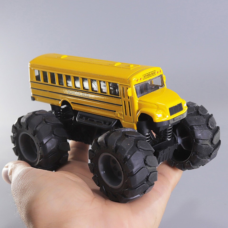 Monster School Bus Die Cast Metal Model Pullback Action Toy Gifts for ...