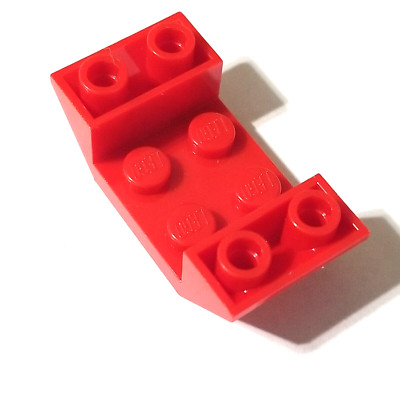 LEGO 2x4 Slope Brick 45 Degree Double Inverted Part 4871 Red | eBay