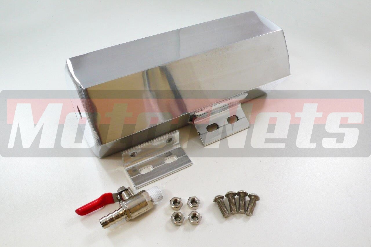 3"x8" Hexagon Radiator Overflow Coolant Tank Reservoir Hot Rod Chevy ...