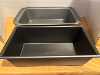Calphalon Nonstick Bakeware 8 1/2" x 4 1/2" Medium Loaf Pan+EKCO PAN 9 ...