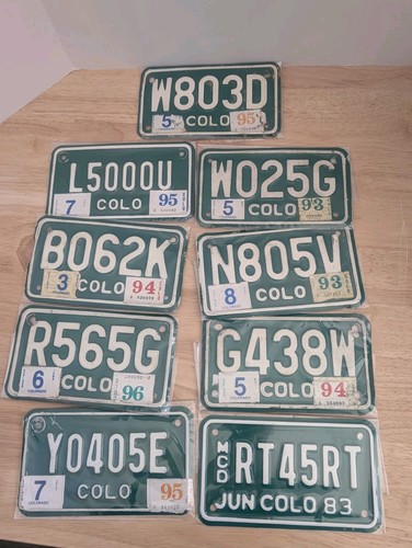 Colorado Motorcycle License Plate Lot | eBay