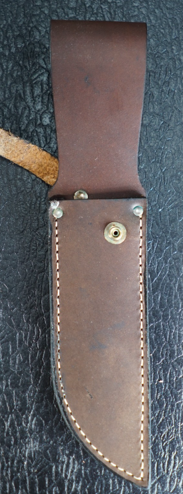 Classic Blackjack Model 5 Knife /w Leather Stacked Handle Sheath NOS ...