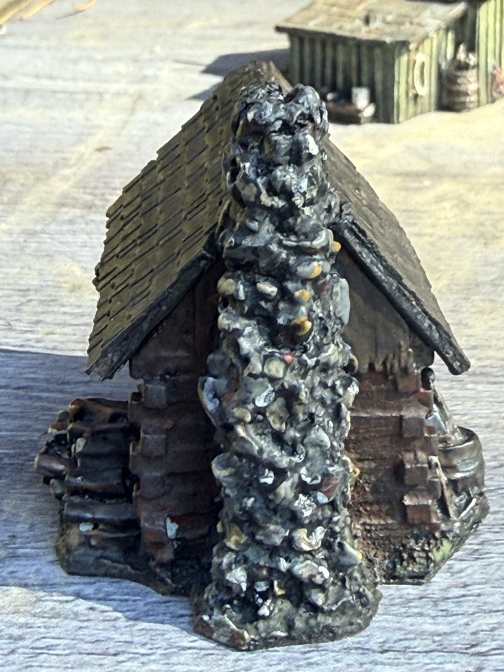HO Train Model Built & Weathered HYPER-DETAILED BACKWOODS CABIN ...