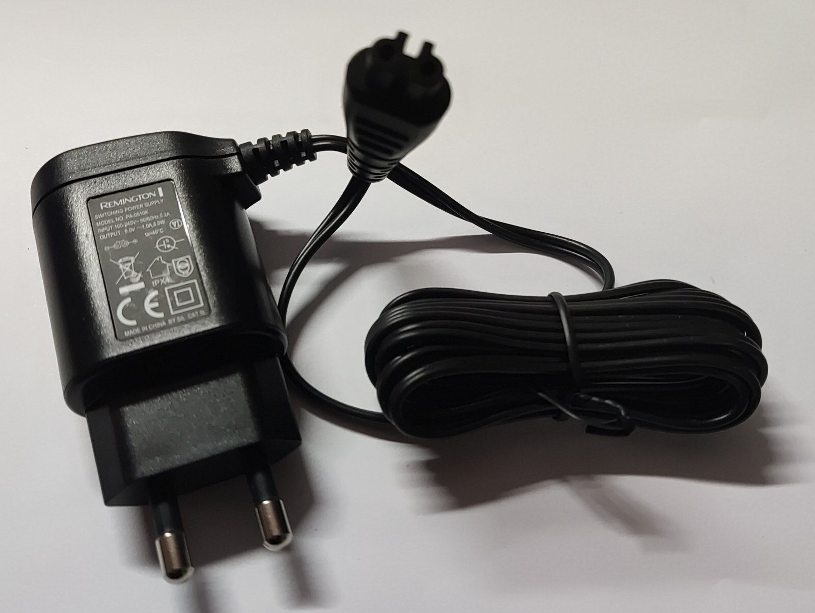 Remington UK Shaver Mains 2 pin AC Charger Lead Shaver Cable PA-0510K ...