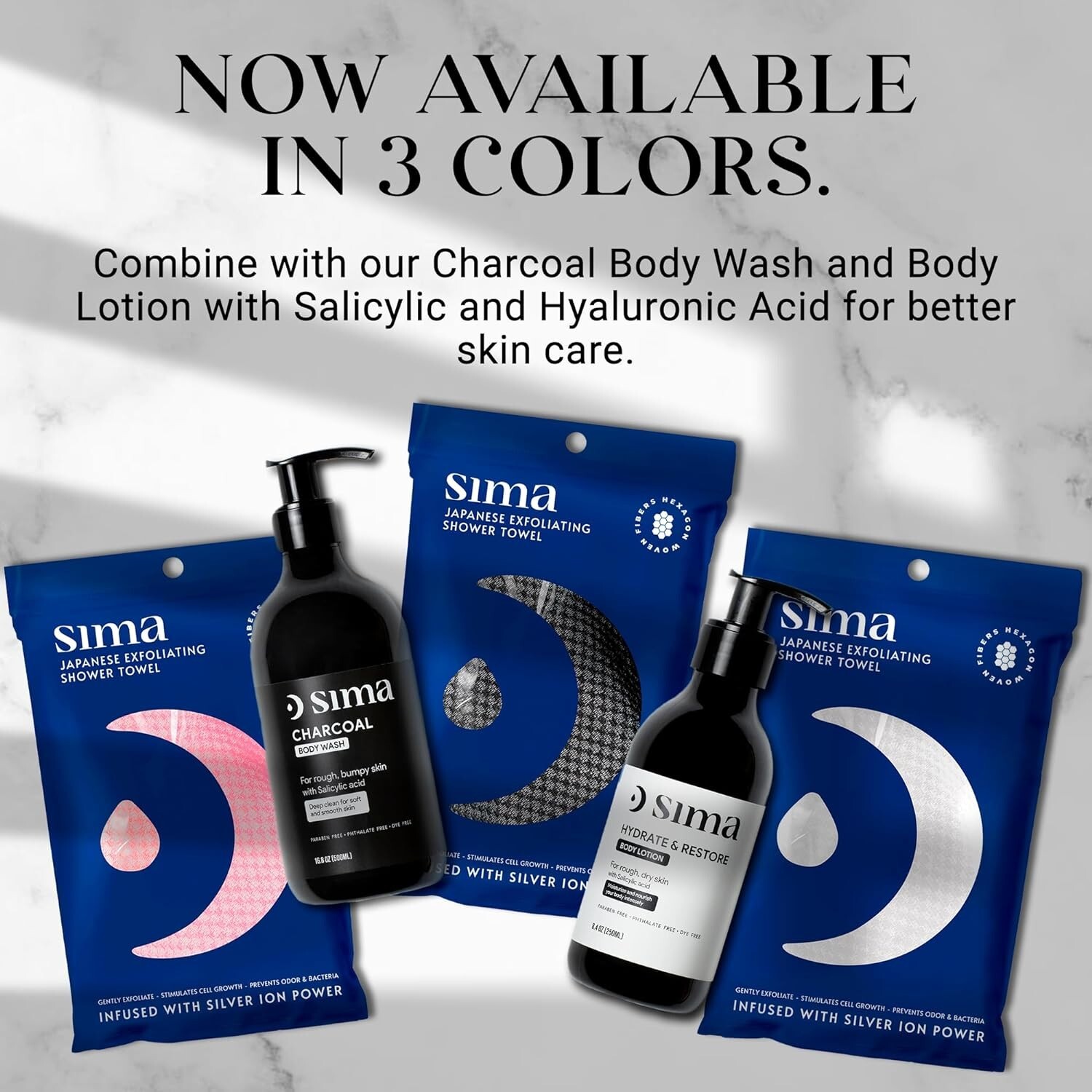 Sima Brand Exfoliating Washcloth Face & Body Scrub Towel | eBay Australia