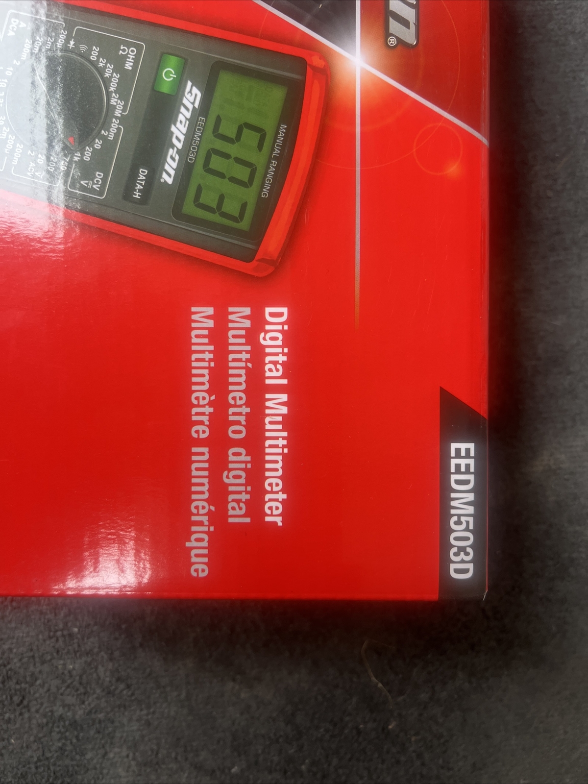 Snap-on EEDM503D Manual Ranging Digital Multimeter With Case for sale ...