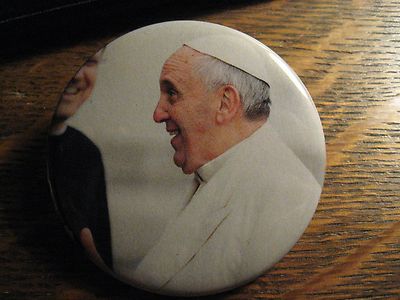 Pope Francis Mirror - Repurposed Catholic Holy Papa Magazine Ad ...