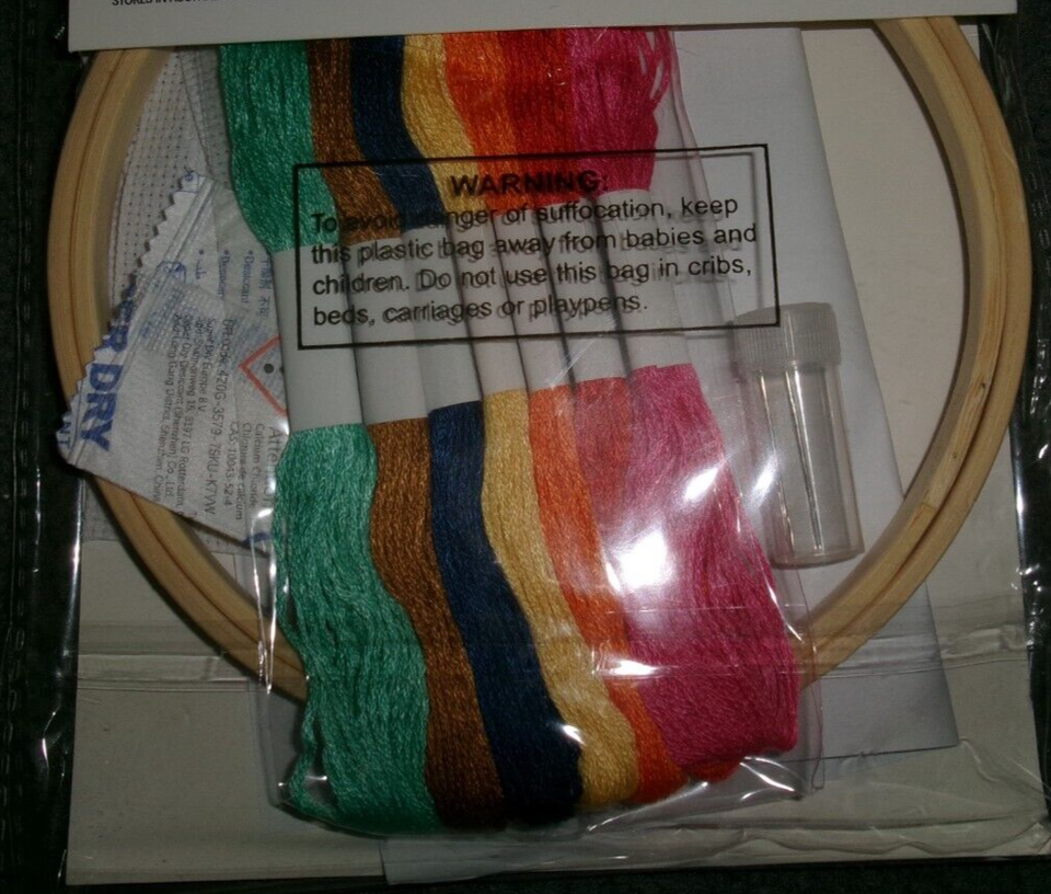 New in Packet - Cross Stitch Kit - TOUCAN bird - including hoop NEW ...