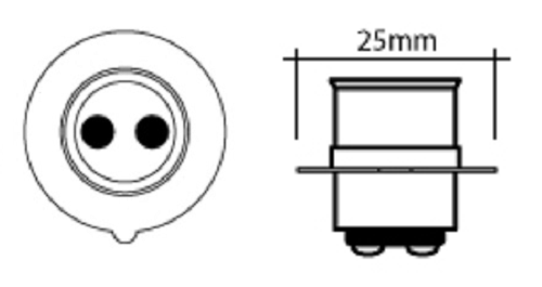 HM202 Motorcycle Halogen Lamp Bulb Lightbulb 12.8V, 36.5/35 Watt, PX15d ...