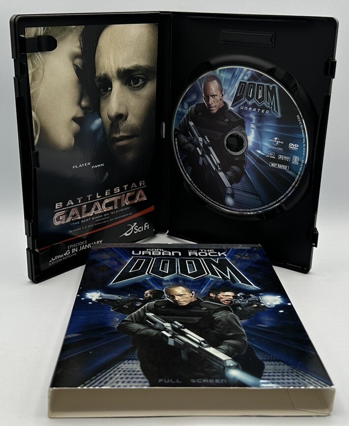 Doom DVD Unrated Extended Edition Karl Urban & The Rock Free Shipping ...