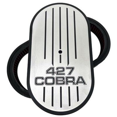 Ford 427 Cobra 15" Oval Air Cleaner Kit - Silver - Custom Engraved ...