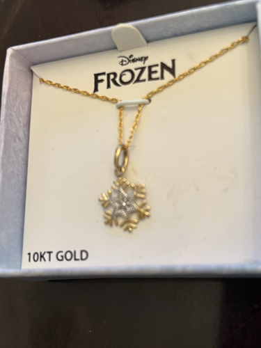 Frozen 10 Kt Gold FILLED Snowflake Necklace | eBay