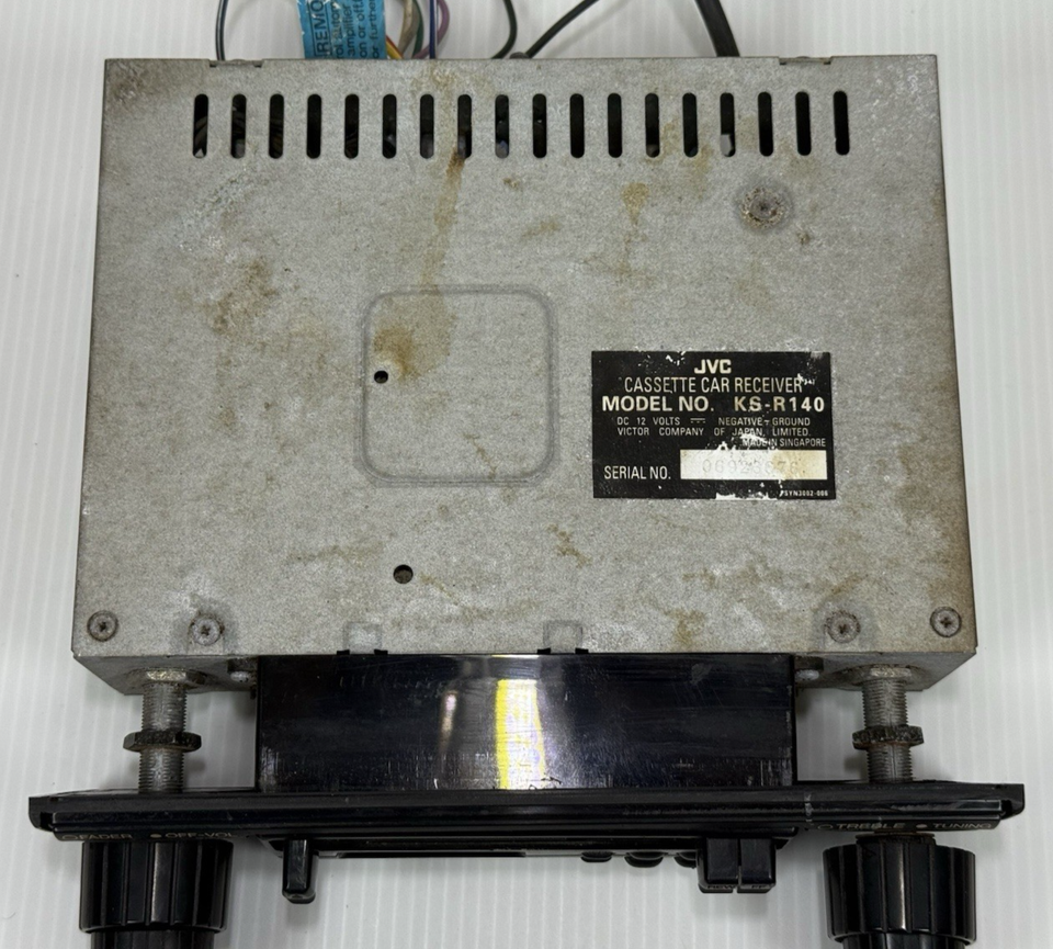 JVC Car Audio Stereo 2 Knob OLD SCHOOL Cassette KS-R140 RARE SQ Vintage ...