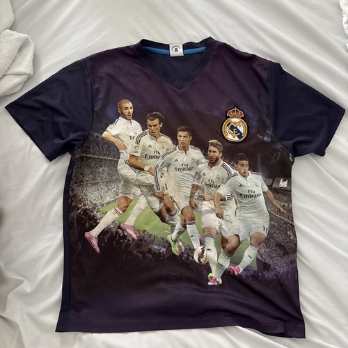 Real Madrid UEFA Champions League Jersey Shirt Ronaldo Fly Emirates ...