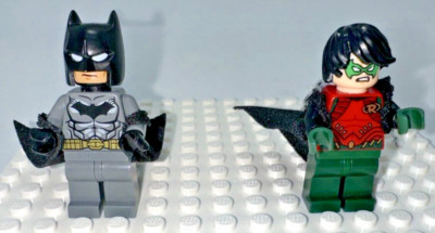 LEGO BATBOAT HARBOR PURSUIT BATMAN & ROBIN MINIFIGURE LOT SH151 SH195 ...