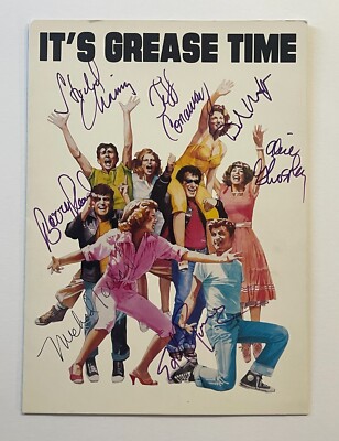 GREASE CAST SIGNED AUTOGRAPHED PROGRAM X7 INCLUDING MICHAEL TUCCI PSA ...