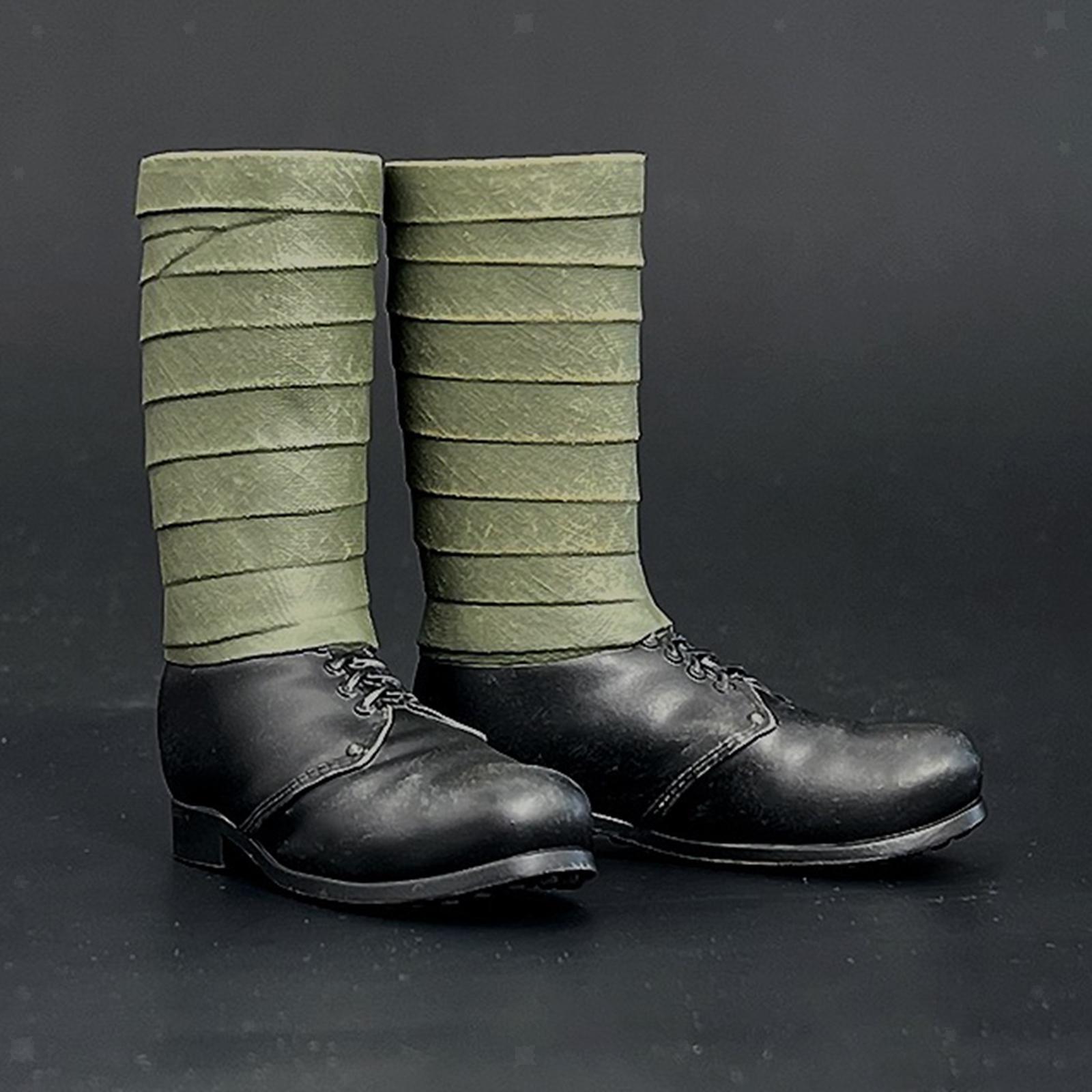 1/6 Scale Figure Shoes Boots Casual Men Figures Boots Soldier Dress up ...
