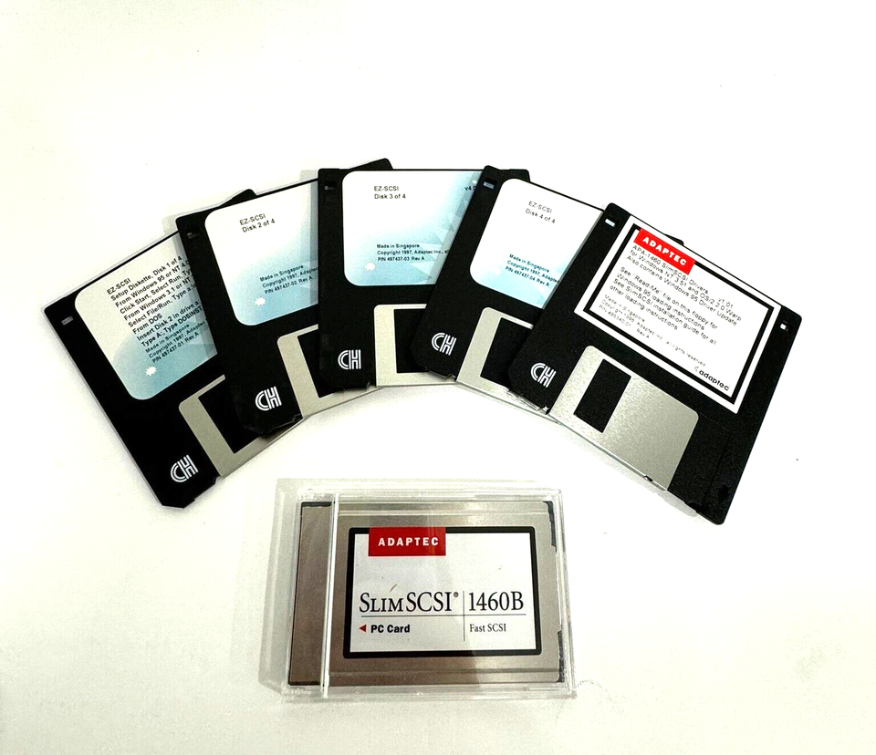 Adaptec Slim-SCSI 1460B PC Card Fast Adapter No Cable | eBay