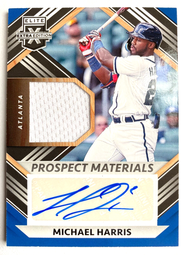 2022 Elite Extra Edition Prospect Materials #MH Michael Harris Jersey ...