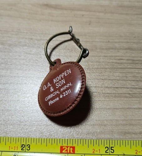 Vintage O. A. Koppen & Son Gibbon Minnesota Advertising Keychain | eBay