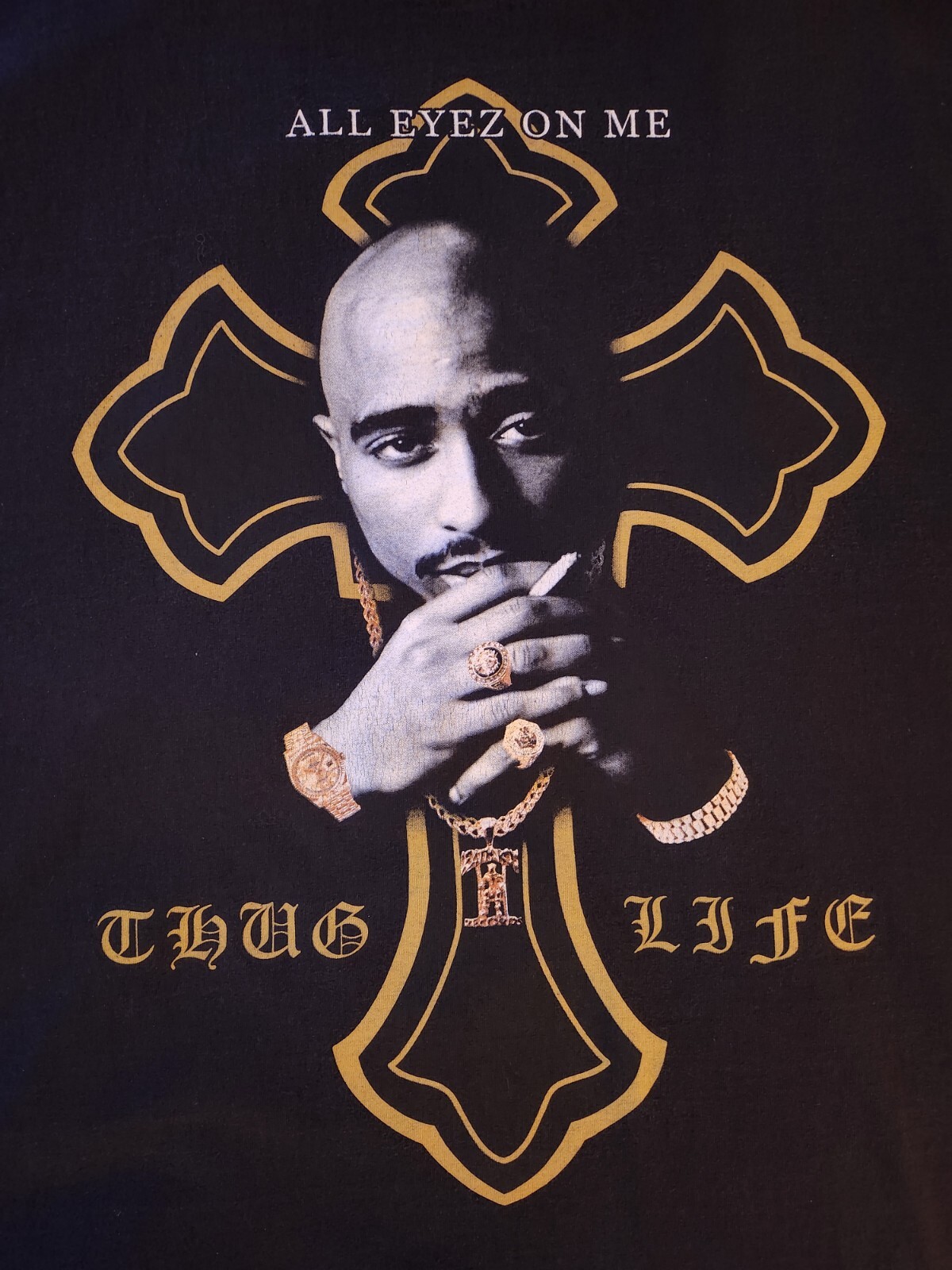 Tupac 2Pac Vintage Style Thug Life Tee 4XL Shaka Wear Heavyweight Rap ...