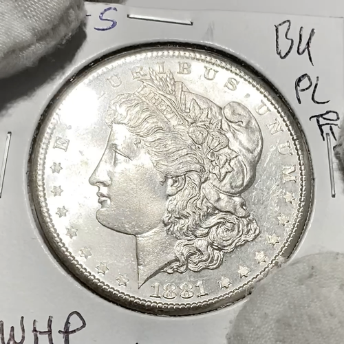 1881-S Morgan Silver Dollar BU *UNCIRCULATED* MS PL REVERSE E377 OWHP ...