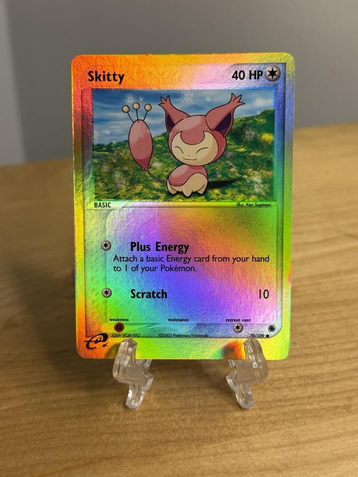 Skitty 70/109 - Rare Reverse Holo & Common (Ruby & Sapphire 2003 ...
