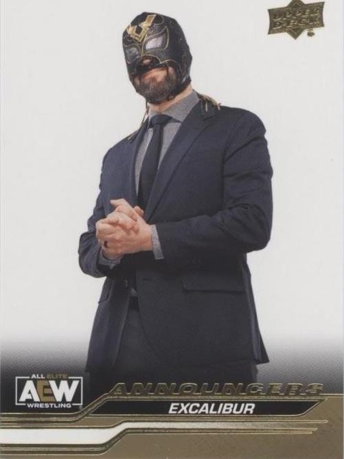 2024 Upper Deck AEW All Elite Wrestling - Announcers Excalibur #92 Gold ...