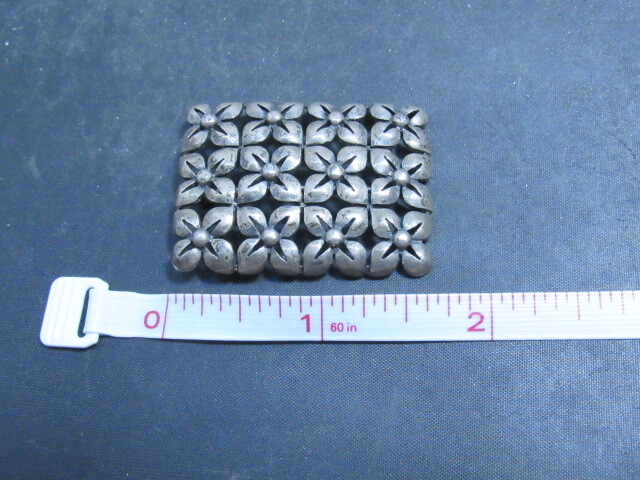 Beautiful Vtg Modernist 835 Silver Pin Brooch - Gem