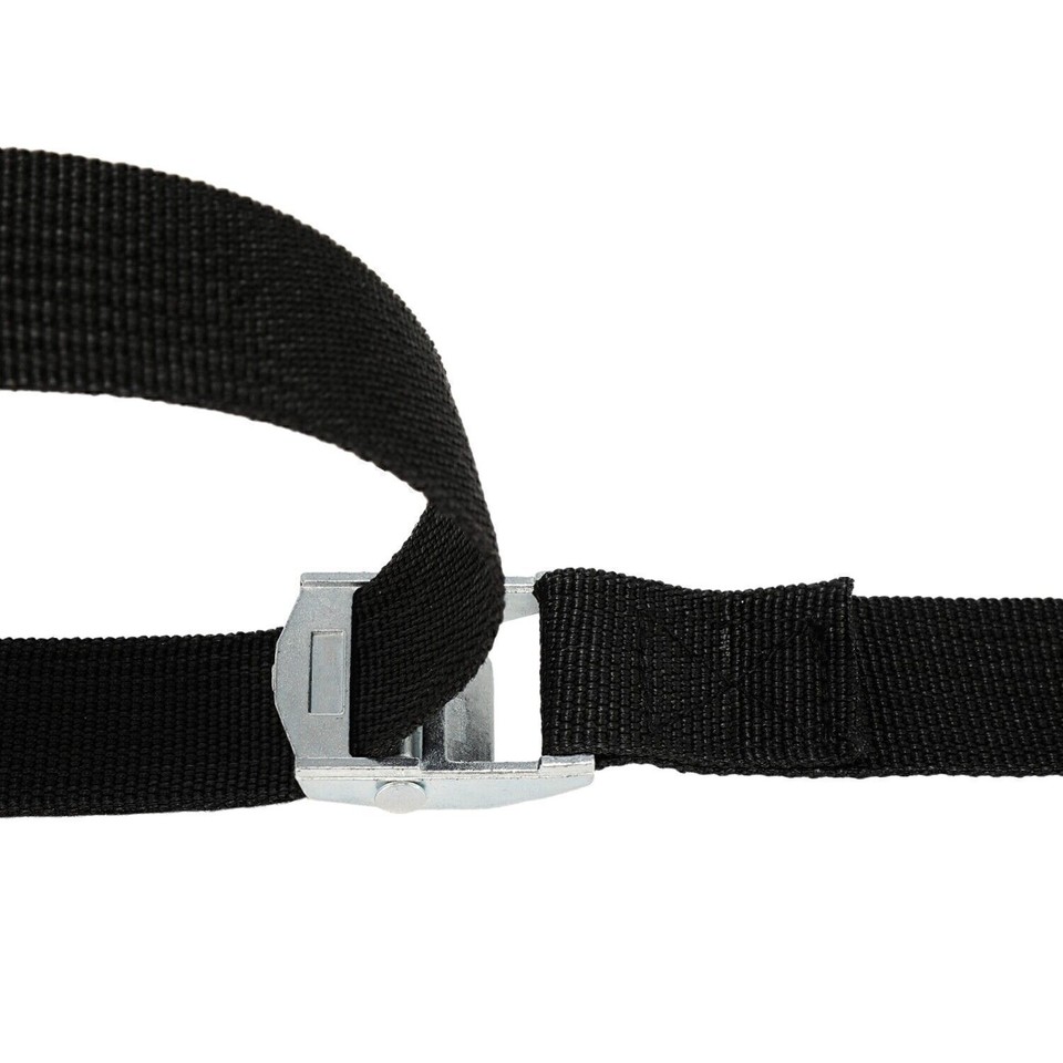 6 x Heavy Duty Ratchet Tie Down Straps Car Roof Rack Belts Quick ...