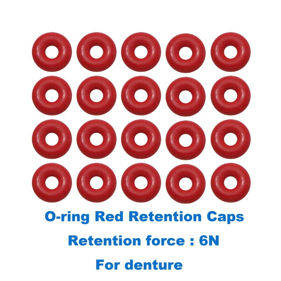 Dental Overdenture O-rings Kit fits Hiossen Osstem Ball Attachment ...