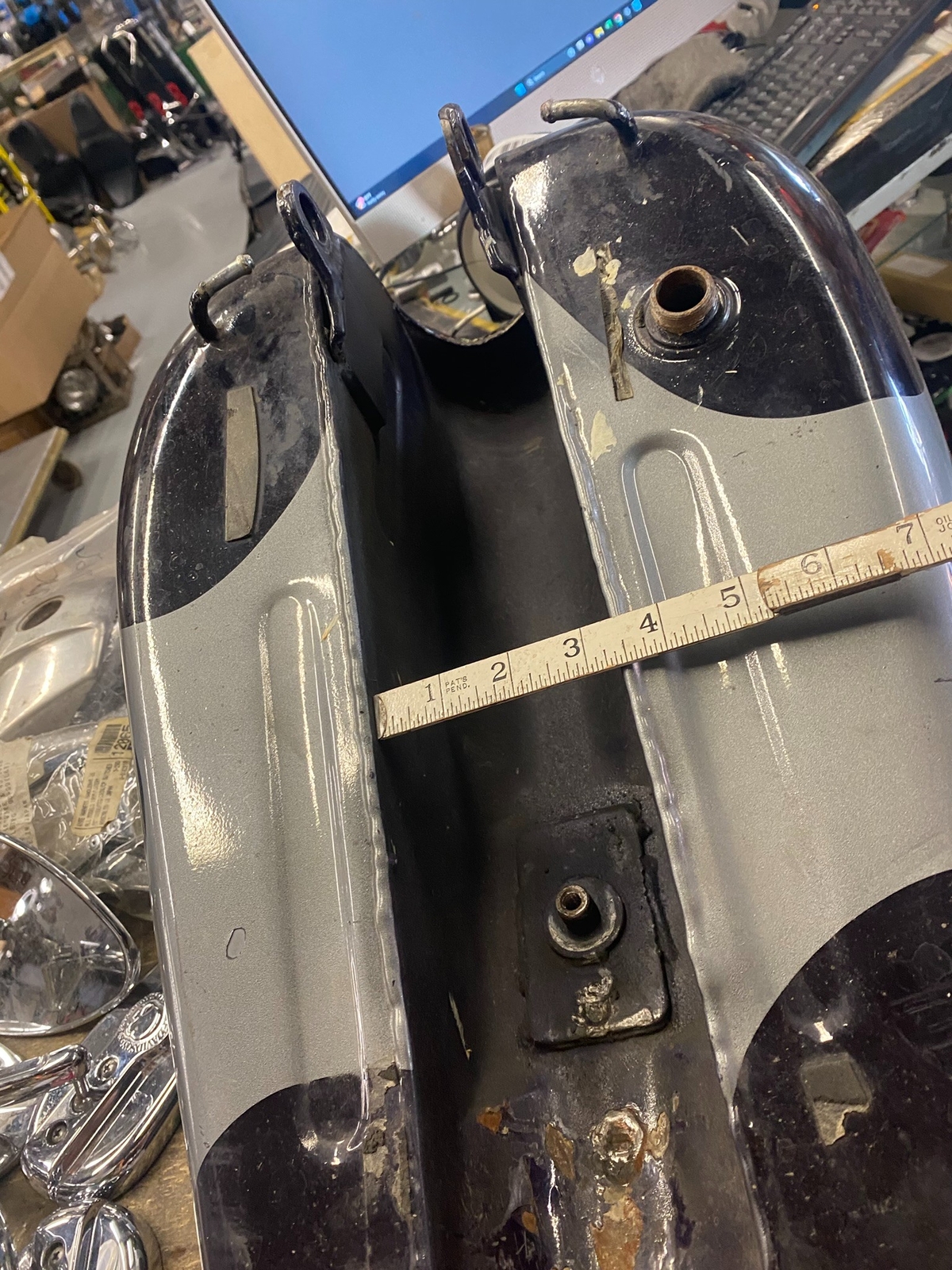 Custom Stretched Chopper Gas Tank Harley Ironhorse Big Dog Rigid ...