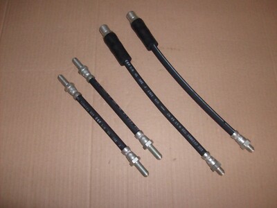 Classic mini front & rear brake disc flexi hose set GBH250 GBH249- New ...