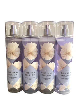 4PC BATH & BODY WORKS One In A Million Fine Fragrance Mist Body Spray 8 ...