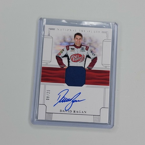 2020 National Treasures Firesuit Signatures Holo Silver /25 David Ragan ...