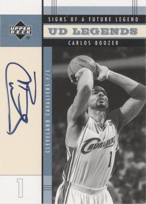 2003-04 Upper Deck UD Legends - Signs of a Future Legend Carlos Boozer ...