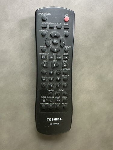 Toshiba Remote SE-R0068 SDK615 SD-2805 SD-3805 SD-2815 SD-K625 SD-K615U ...