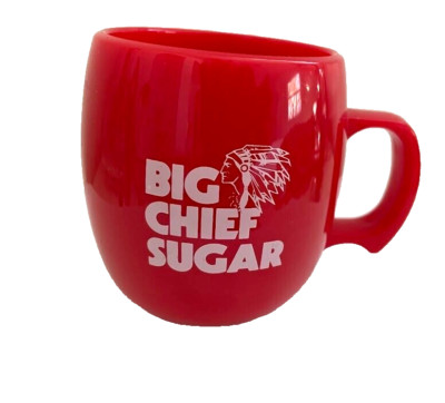 Vintage Big Chief Sugar Michigan Advertisement mug cup indian logo ...