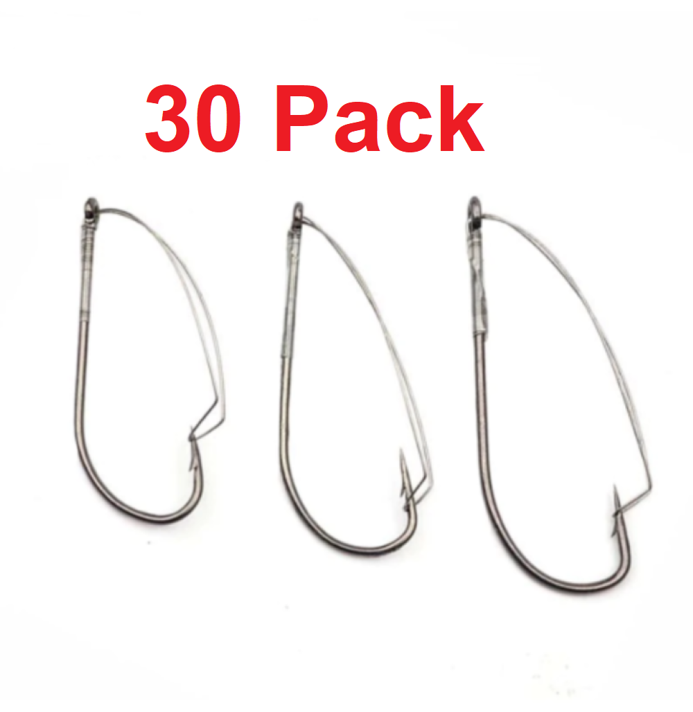 Weedless Hooks Wacky Rig Drop Shot Carbon Steel Hook FAST USA SHIP | eBay