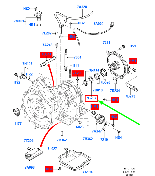 FORD FOCUS MK2 Getriebe Externe Komponenten Lagerring 4974354 NEUES ...
