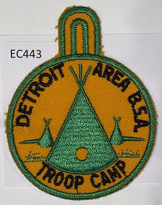 Boy Scout Camp Patch Detroit Area Troop Camp | eBay