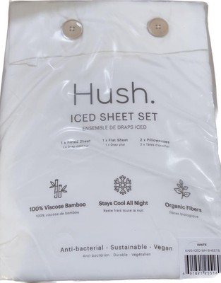 Hush Iced King Sheet Set In white | eBay