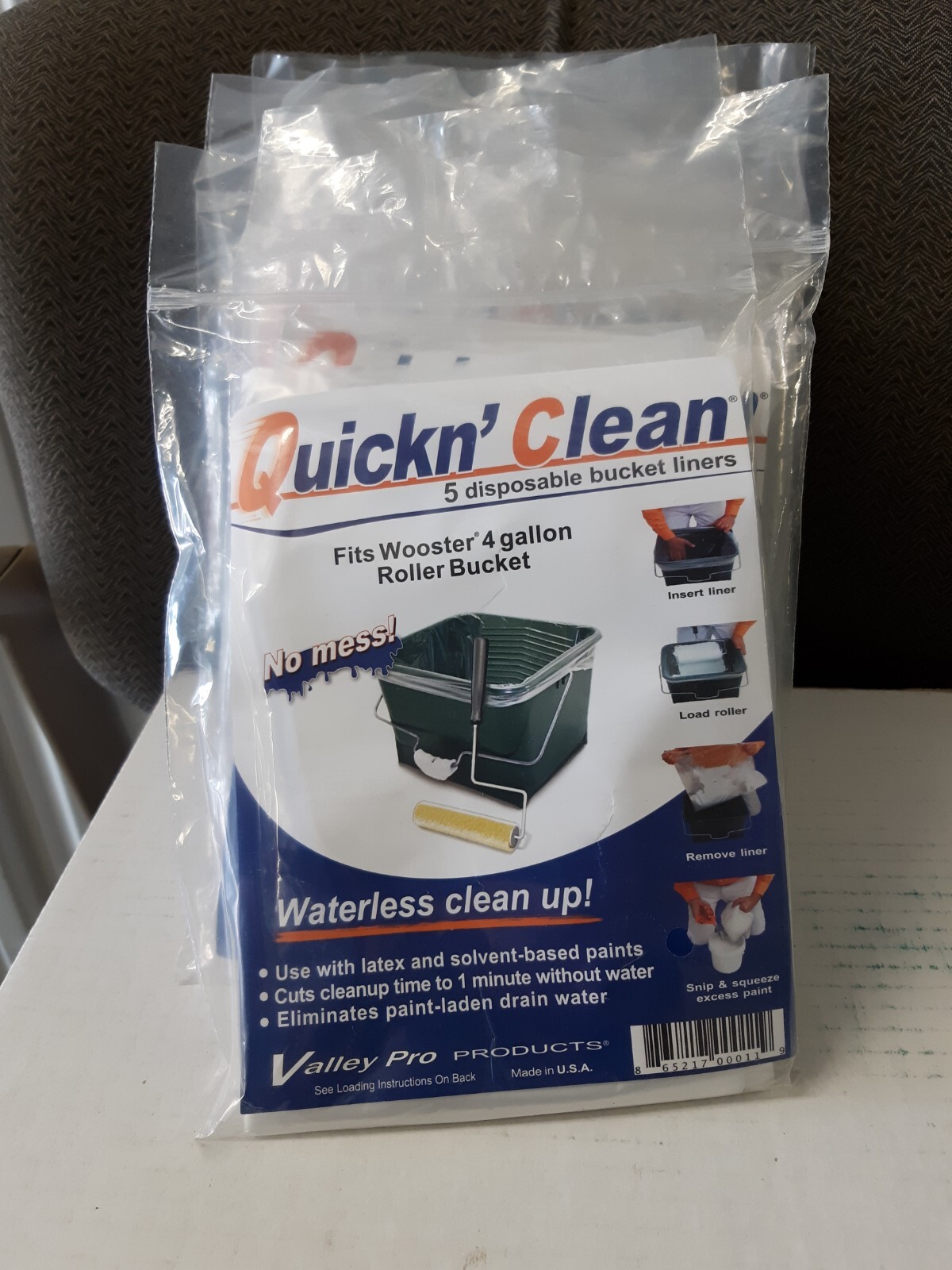 Quickn' Clean 4 Gal. Bucket Liner 5-Pack Quantity of 10 Packages-All ...