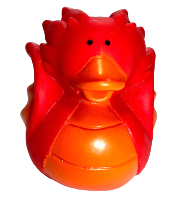 Medieval Rubber Duckies 4 Ducks With Mohawks, Unique Rubber Ducks,