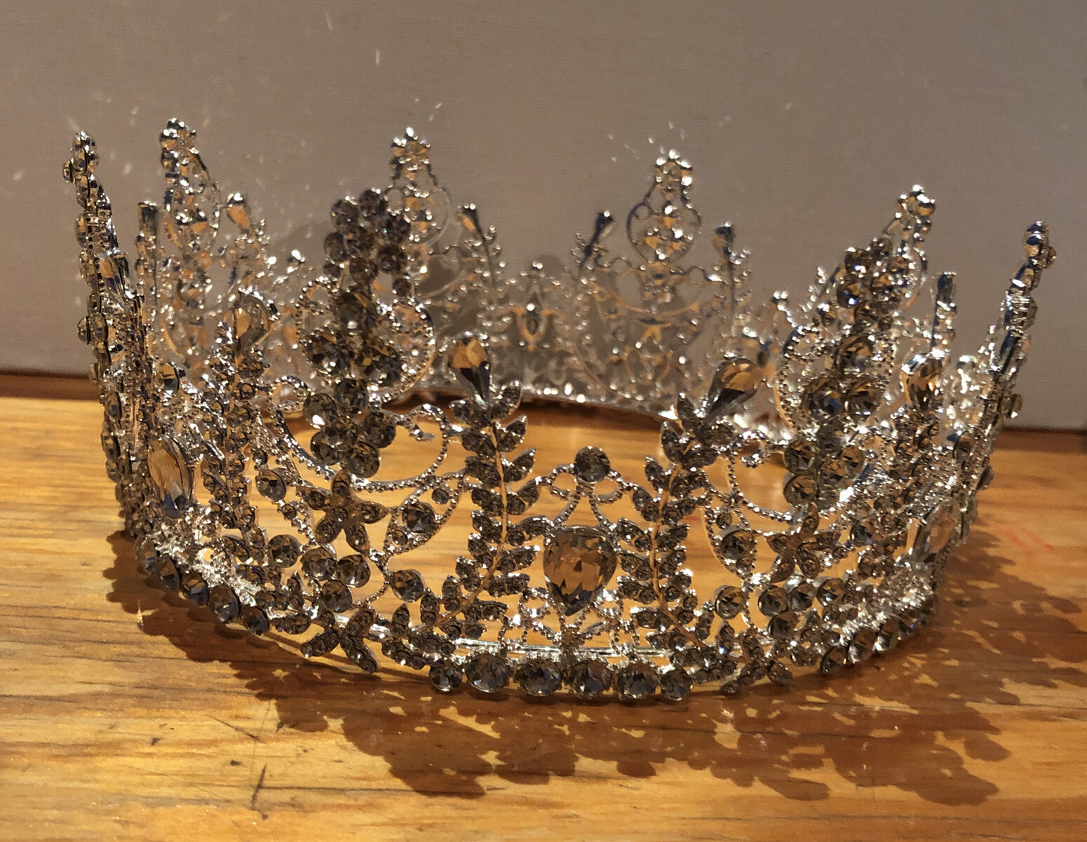 tiaras Full crowns for women silver Crystals Quinces … - Gem