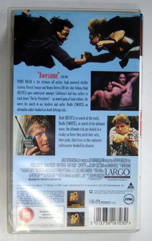 Point Break - VHS - PAL - 1991 | eBay UK
