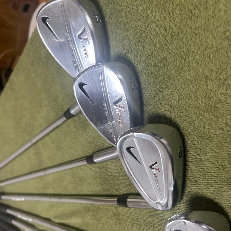 NIKE V Pro Set di ferri 7 pezzi Combo Steel Shaft 6-PW 52° 56° Mazze da ...